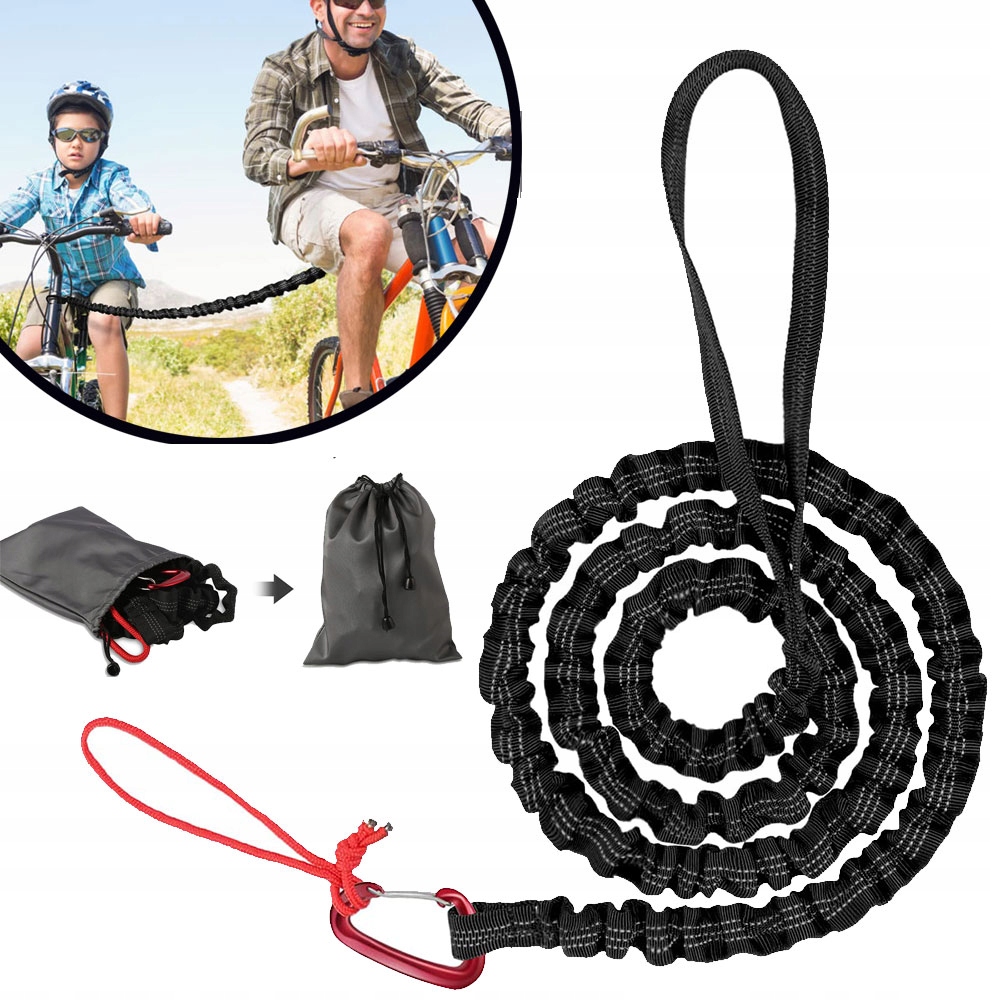 LINKA HOL ROWEROWY HOLOWNICZA DO ROWERU DZIECKA SAMOZWIJAJĄCA 2.9m ...