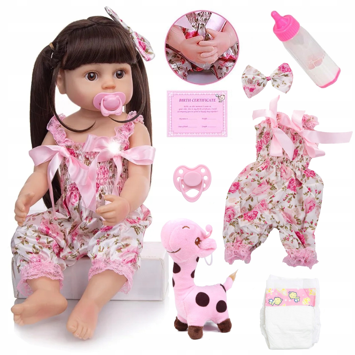 DUŻA LALKA REBORN MÓWI ŚPIEWA ZESTAW REALISTYCZNA ZABAWKA DLA DZIECI ...
