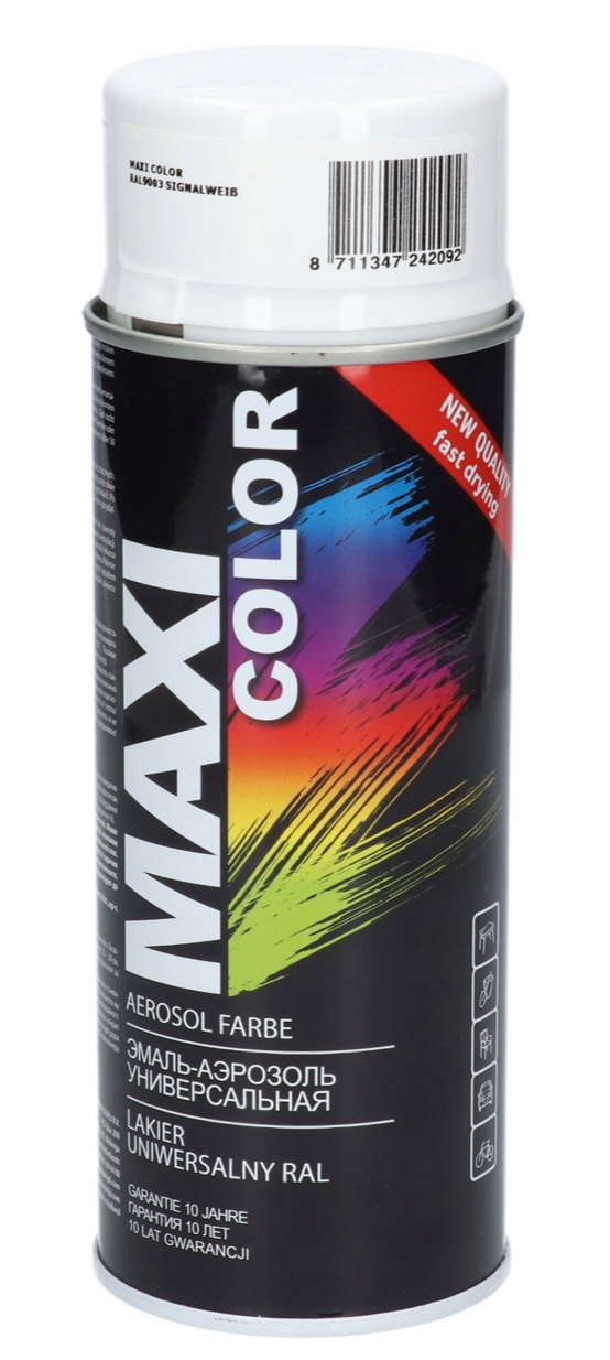 MAXI COLOR RAL 9003 FARBA LAKIER BIAŁY SYGNAŁOWY 5905591072243 za 15 ...