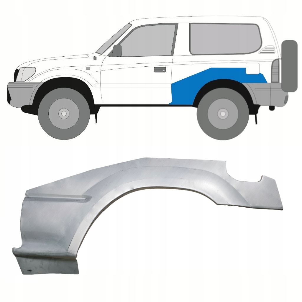 Hátsó sárvédő javítókészlet Toyota Land Cruiser J90 1996-2002 / Bal za ...