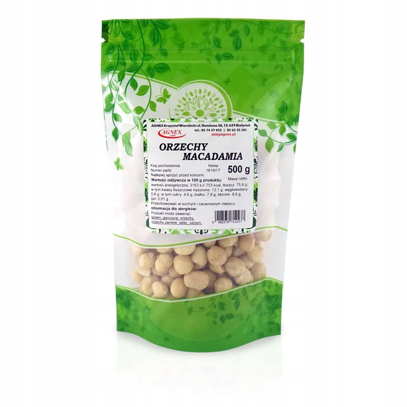 ORZECHY MACADAMIA MAKADAMIA 500g DUŻE CAŁE PYSZNE 12781561264 - Allegro.pl