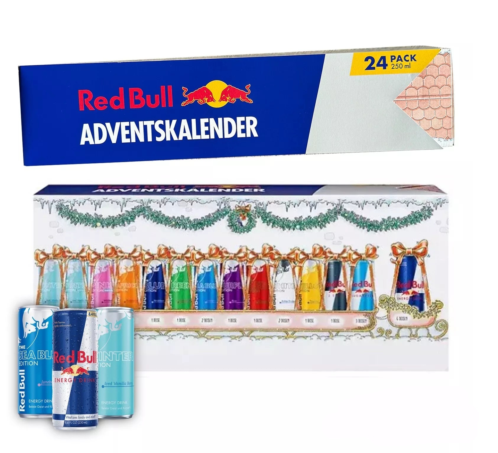Red Bull Kalendarz adwentowy 2024 LIMITOWANA EDYCJA (Red Bull) • Cena ...