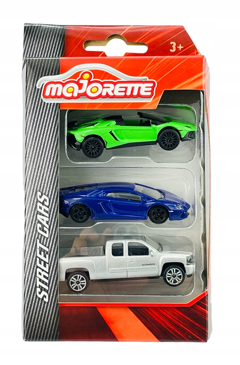 MAJORETTE STREET CARS SADA 3 AUTÁ NOVÉ KOVOVÉ MODELY 3-PACK - Allegro