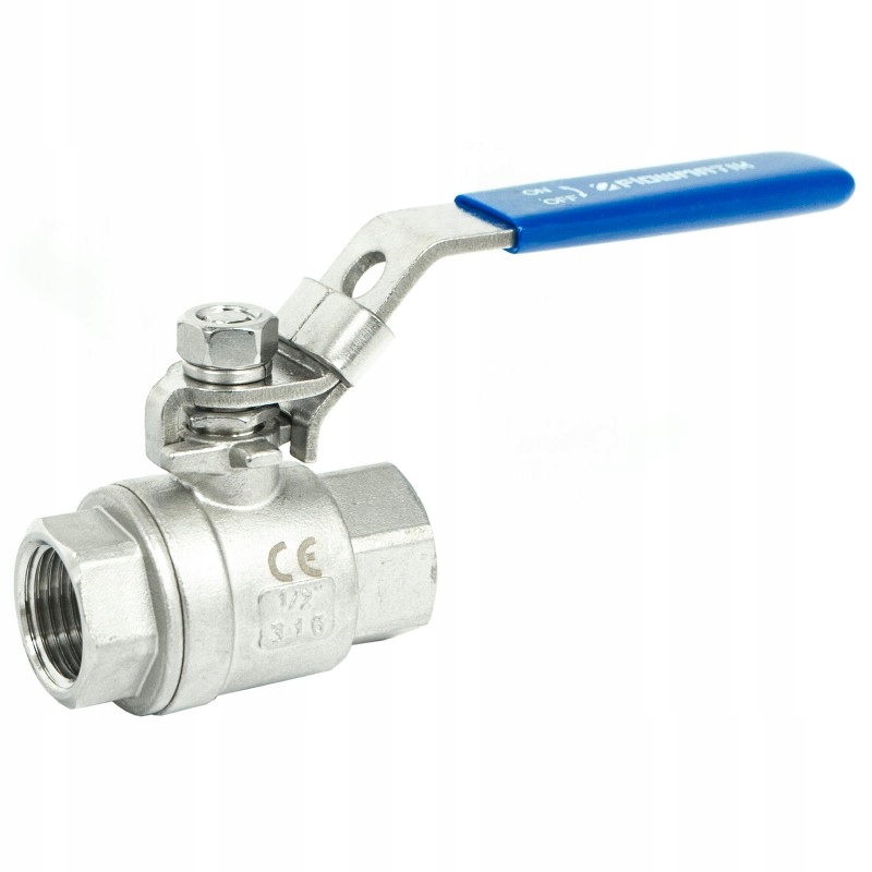 ZAWÓR KULOWY 1/4 nierdzewny 2-elementowy z blokadą (5903064358696) • Cena, Opinie • Zawory ...