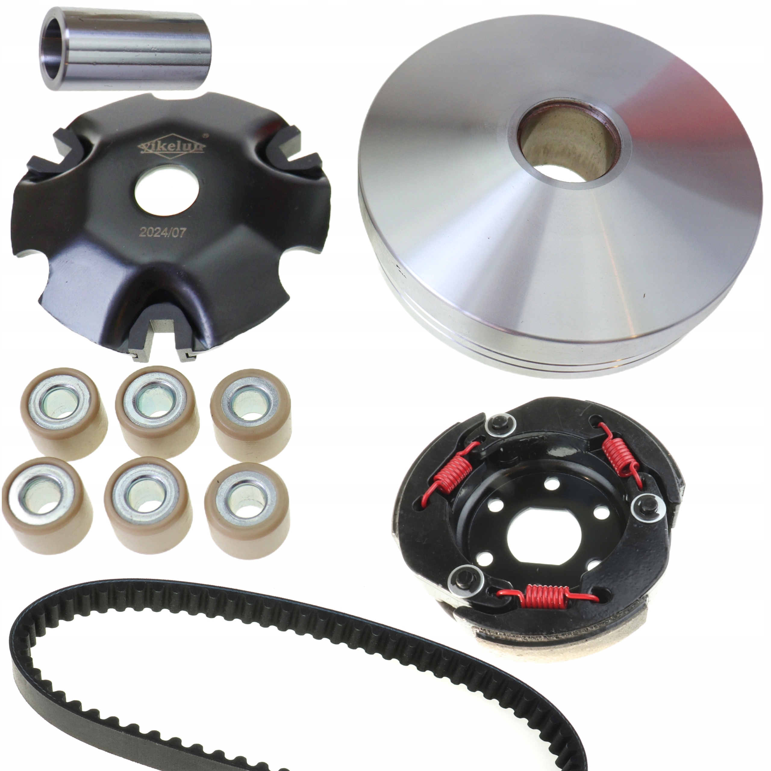 ZESTAW SPRZĘGŁO WARIATOR PASEK TUNING SKUTERY 4T za 178.37PLN z INTERNET - Allegro - (14181223534)