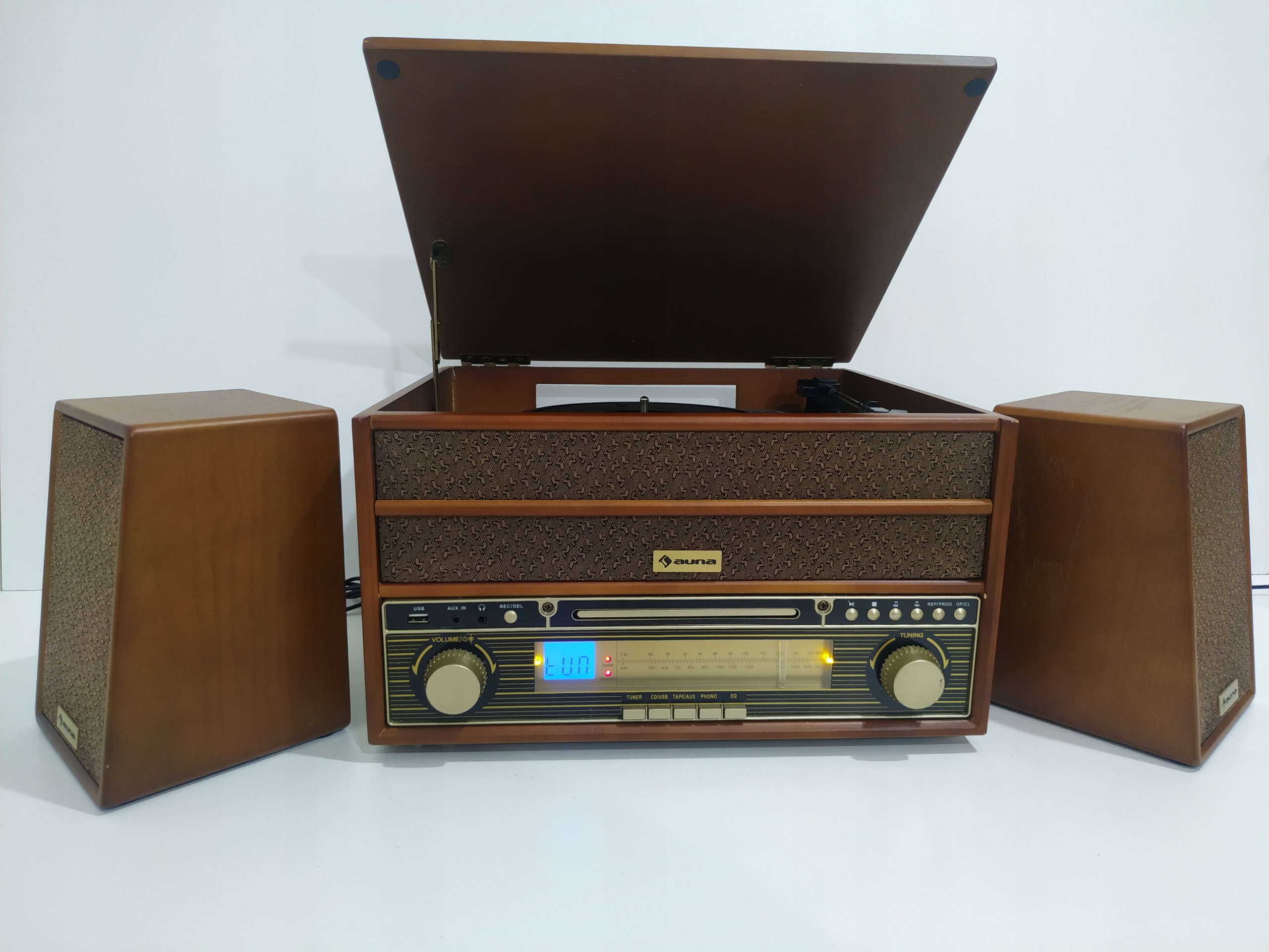 Gramofon Auna Belle Epoque 1910 brązowy - Sklep, Opinie, Cena w Allegro