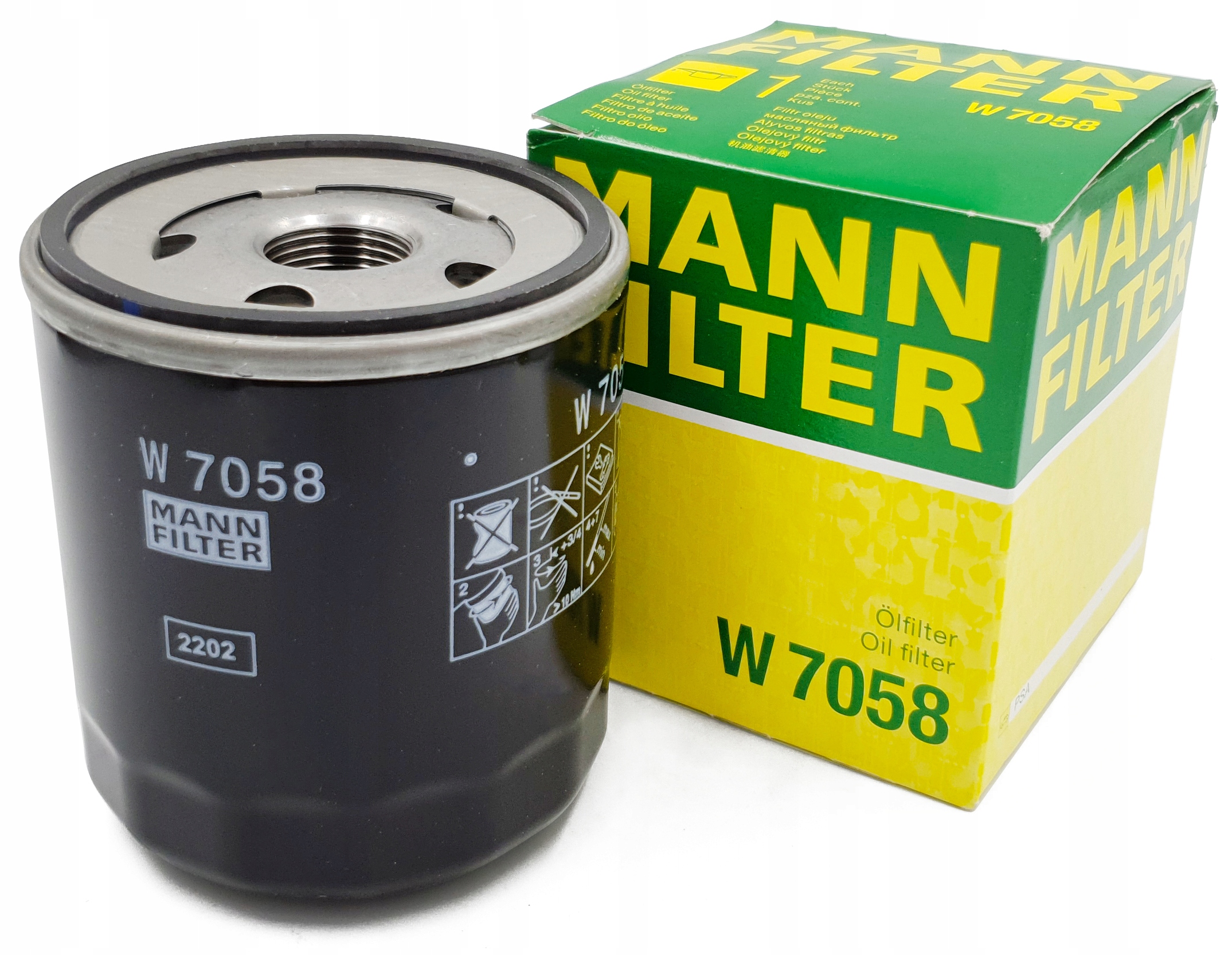 Filtr oleju Mann-Filter W 7058 W7058 CITROEN FIAT W 7058 za 22,92 zł z ...