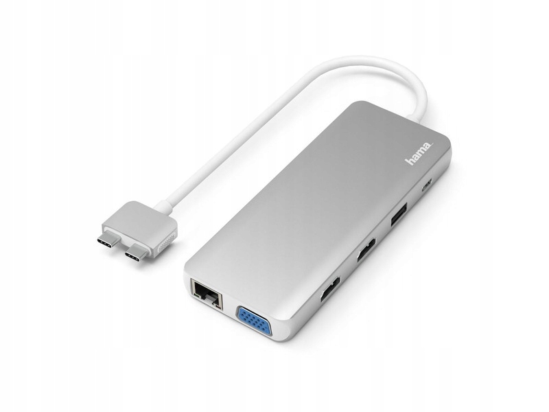 Hama multiport USB-C hub do Apple MacBook Air i Pro srebrny 4K - Sklep ...