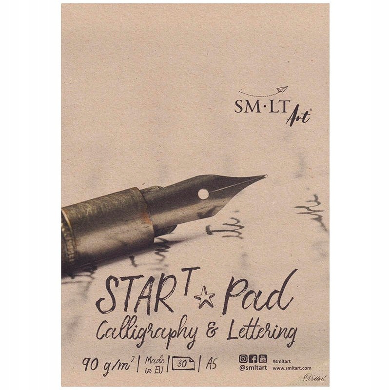 Kaligrafický blok SM-LT A5 s puntíky Calligraphy & Lettering 30 listů ...