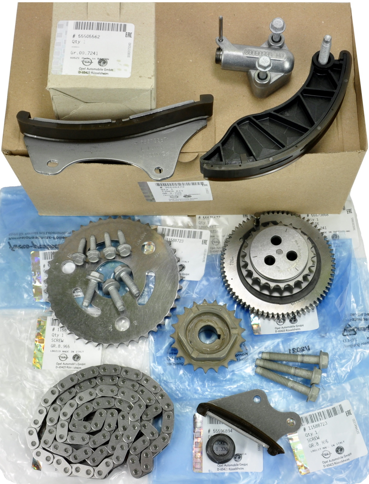 ОРИГИНАЛЬНЫЙ комплект цепи ГРМ OPEL ASTRA J K 1.6 CDTI 95 110 136 л.с ...