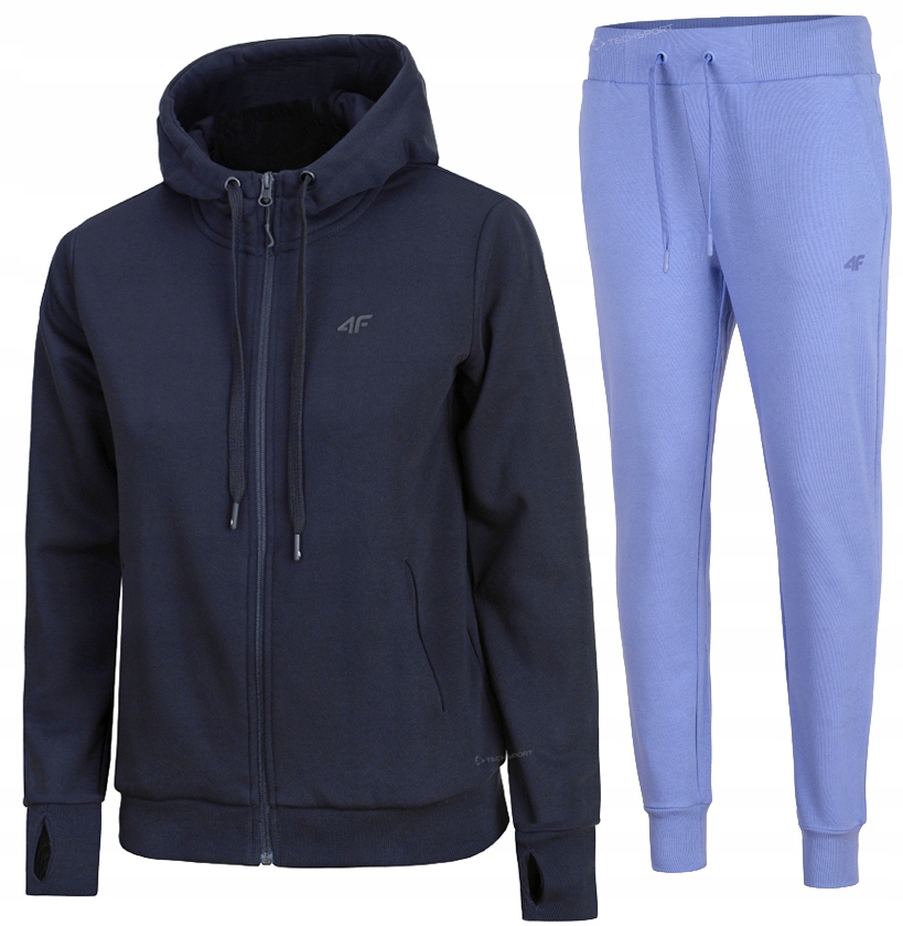 4F DAMSKI DRES BAWEŁNA KOMPLET BLUZA SPODNIE / S • Cena, Opinie • Dresy ...