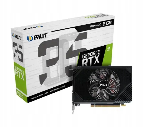 Karta graficzna Palit RTX 3050 StormX 6GB GDDR6 6 GB • Cena, Opinie - Allegro