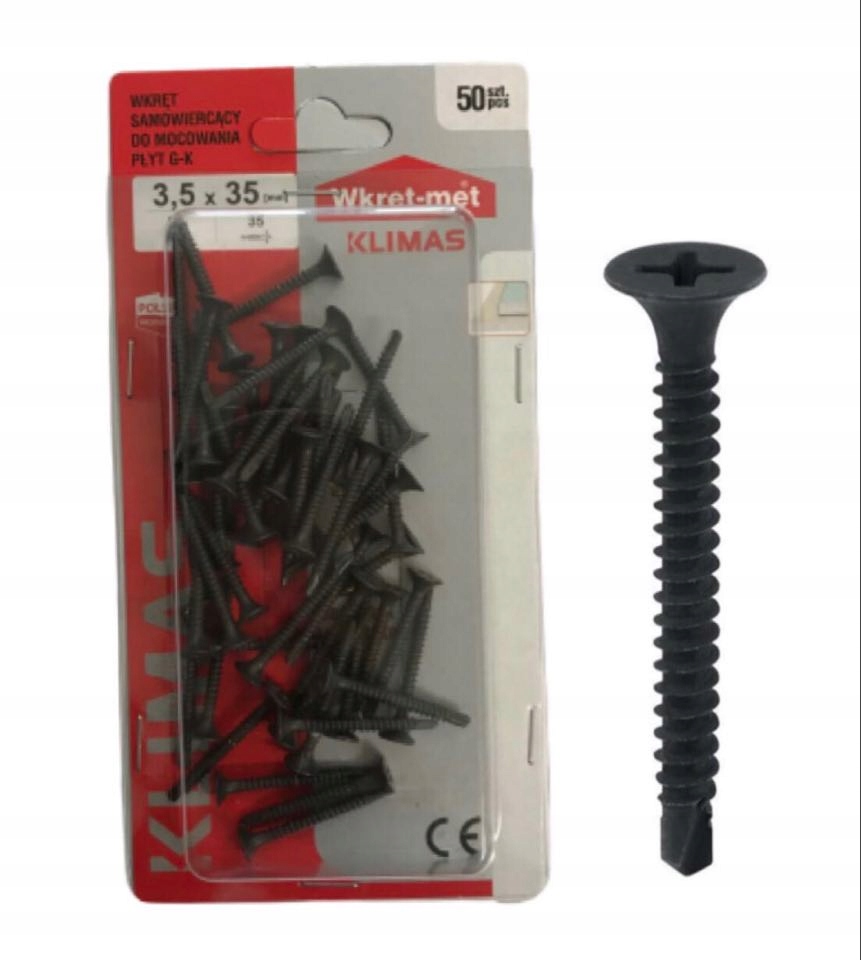 Wkręt SAMOWIERCĄCY do regipsów do profili metalowy • Cena, Opinie ...