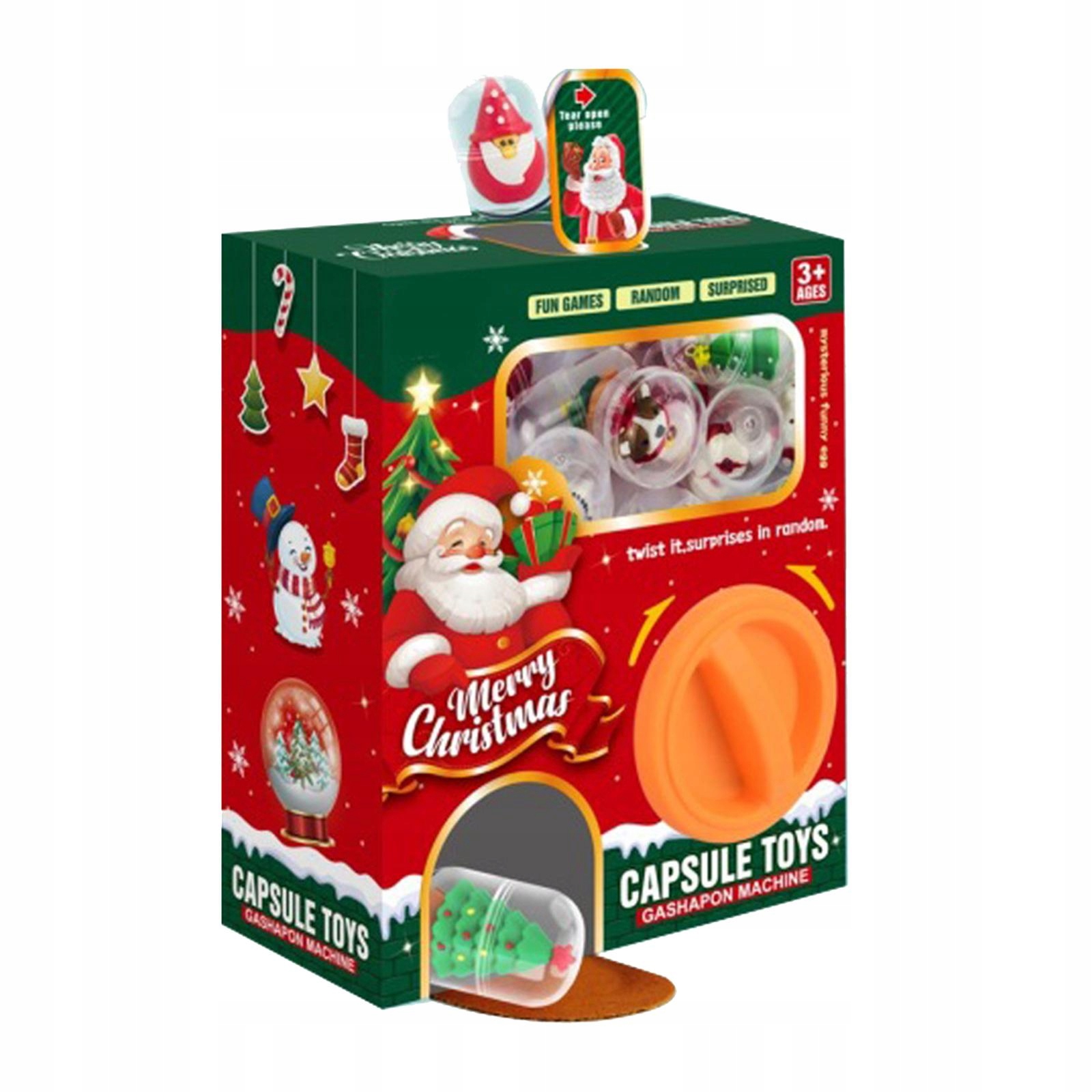 Vicces mini karácsonyi tojás karom gép Karácsonyi figurák adagolják a ...