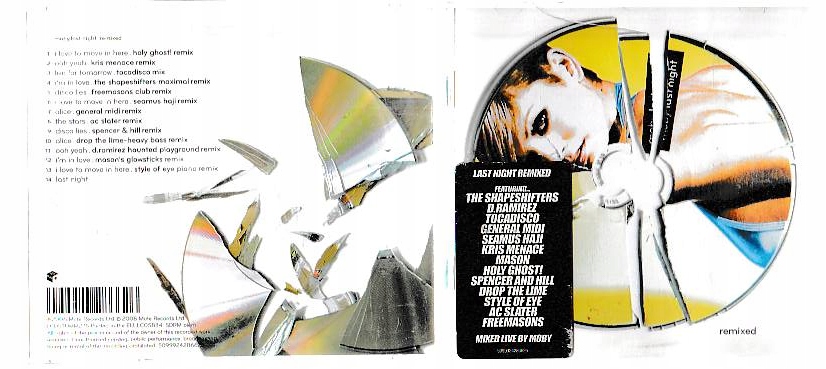 Płyta CD Moby - Last Night : Remixed I Wydanie ...