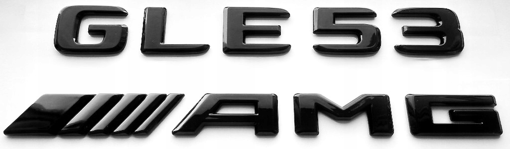 Mercedes GLE 53 AMG emblemat znaczek logo czarny GLE53AMGBL za 179 zł z ...