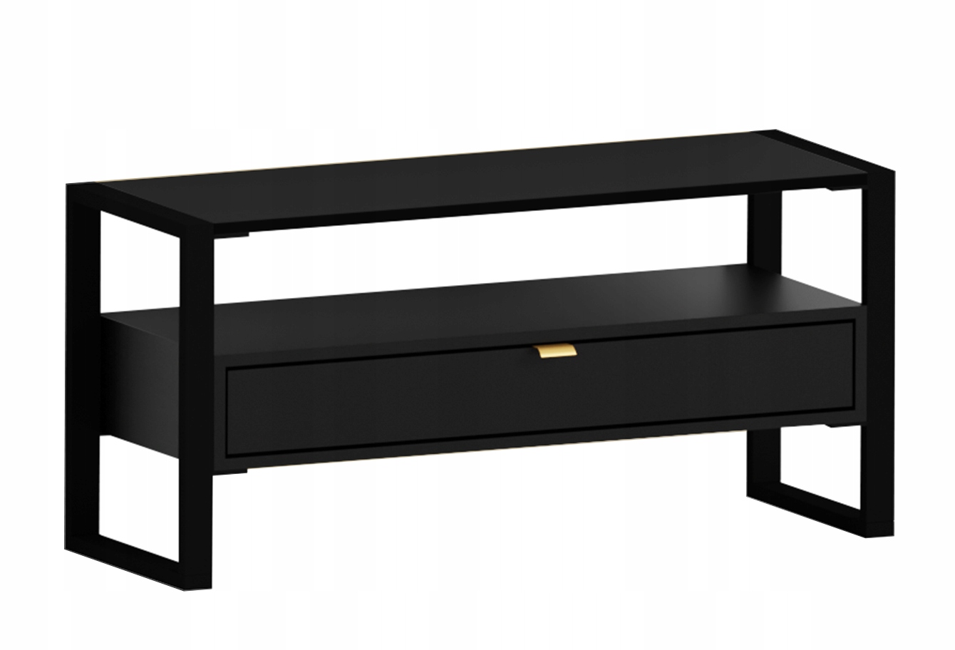 Szafka pod telewizor stolik RTV czarny z szufladą (Orion_czarny) • Cena ...