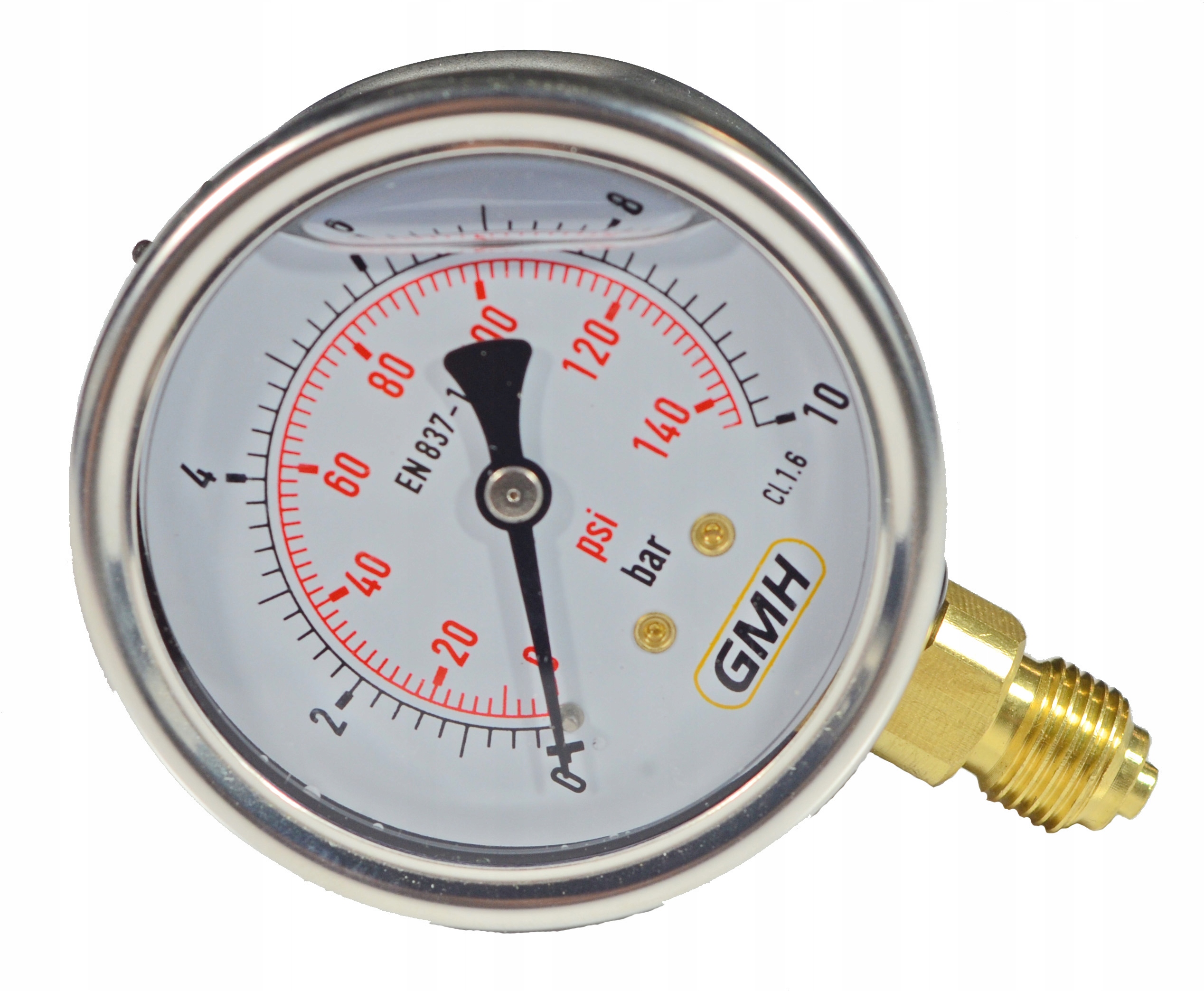 MANOMETR GLICERYNOWY PRZYŁĄCZE DOLNE 0-10 bar • Cena, Opinie • Hydraulika siłowa 10140591343 ...