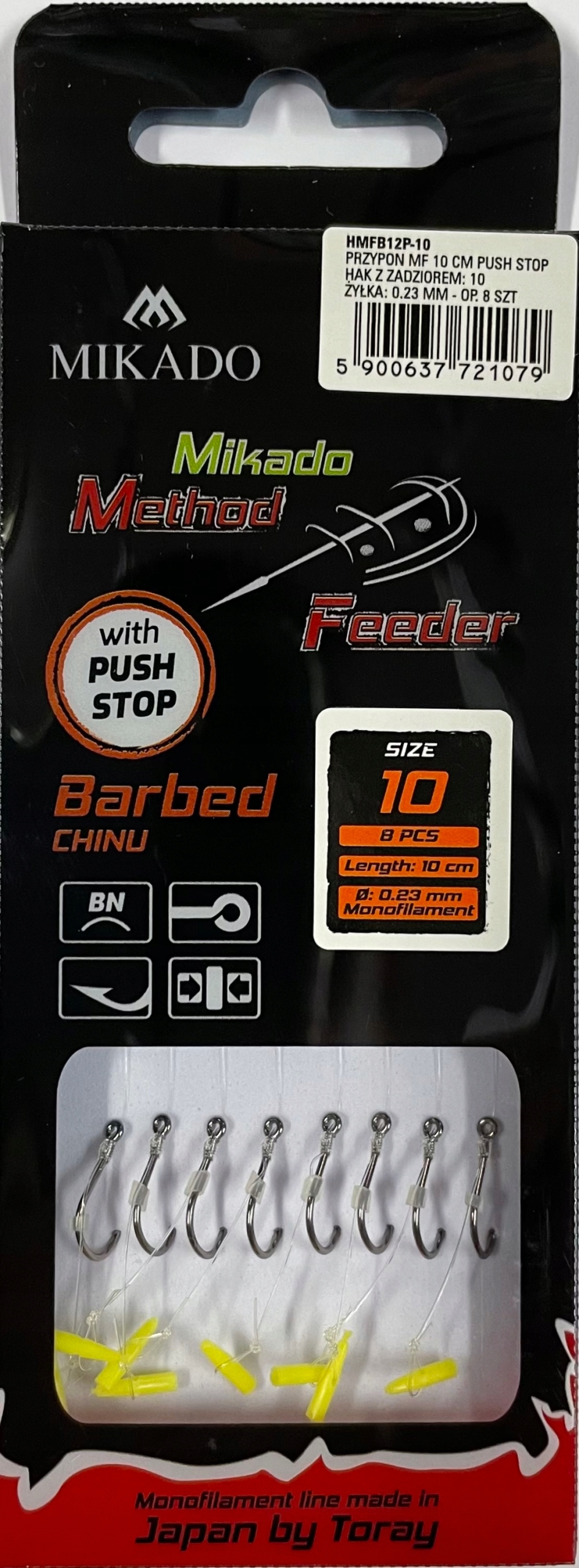 MIKADO PRZYPON METHOD FEEDER PUSH STOP HAK NR.10 - HMFB12P-10 - 10633580947 - Allegro.pl