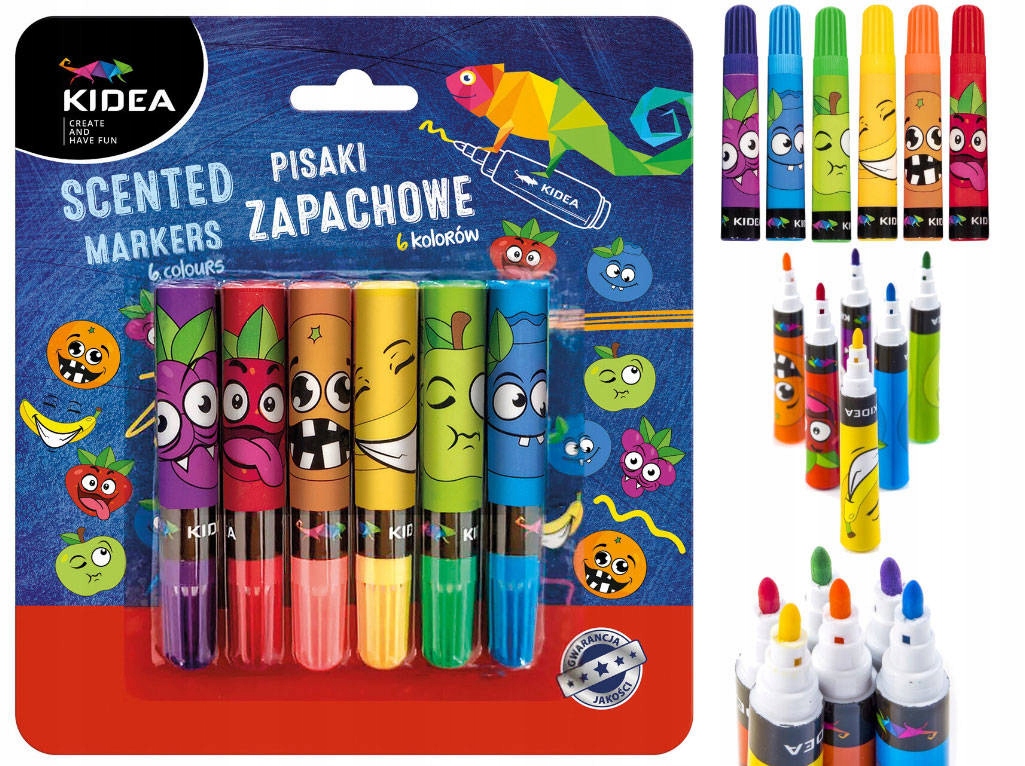 Pisaki zapachowe 6 kolorów Kidea (5901130070336) • Cena, Opinie ...