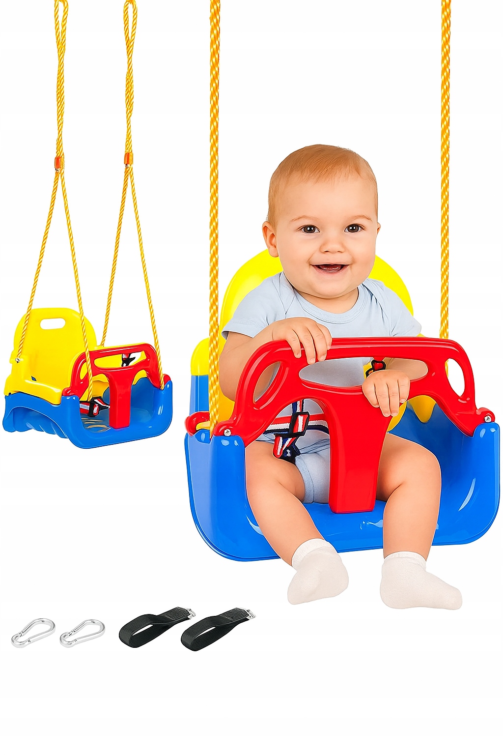 HUŚTAWKA OGRODOWA MODUŁOWA 3W1 DOMOWA DLA DZIECI MOCNA BEZPIECZNA NA ...