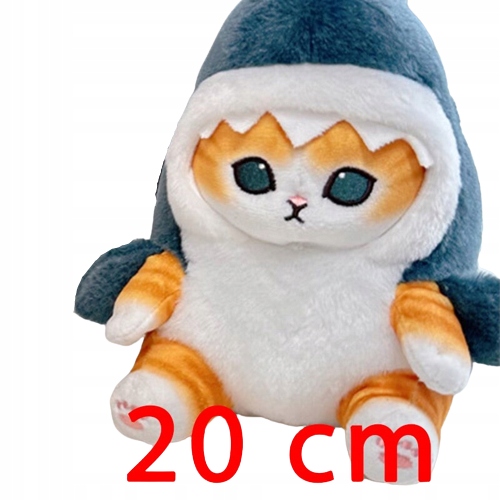 MASKOTKA KOT PRZEBRANY ZA REKINA, MIĘCIUSI PLUSZAK 12738388221 - Allegro.pl