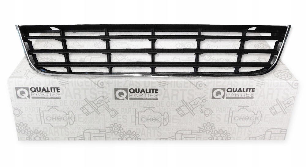 ATRAPA GRILL KRATKA ZDERZAKA ŚRODKOWA VW PASSAT B6 05-10 CHROM • Cena, Opinie - Allegro