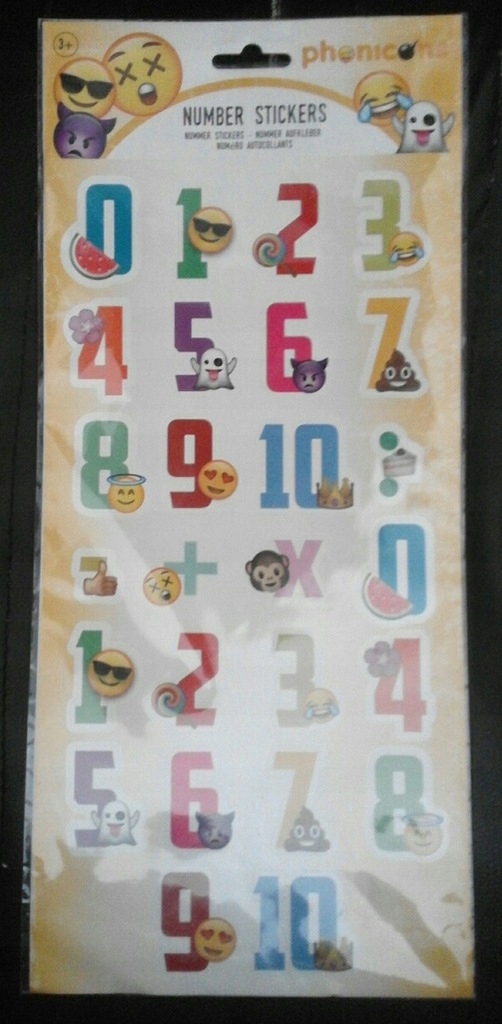 Naklejki arkusz cyfry znaki działań naklejki - porównaj ceny - Allegro.pl