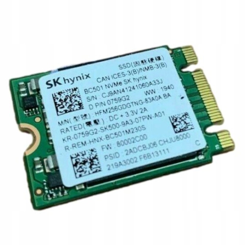 Dysk SK Hynix BC501 128GB SSD M.2 2230 NVMe Laptop - Sklep, Opinie ...