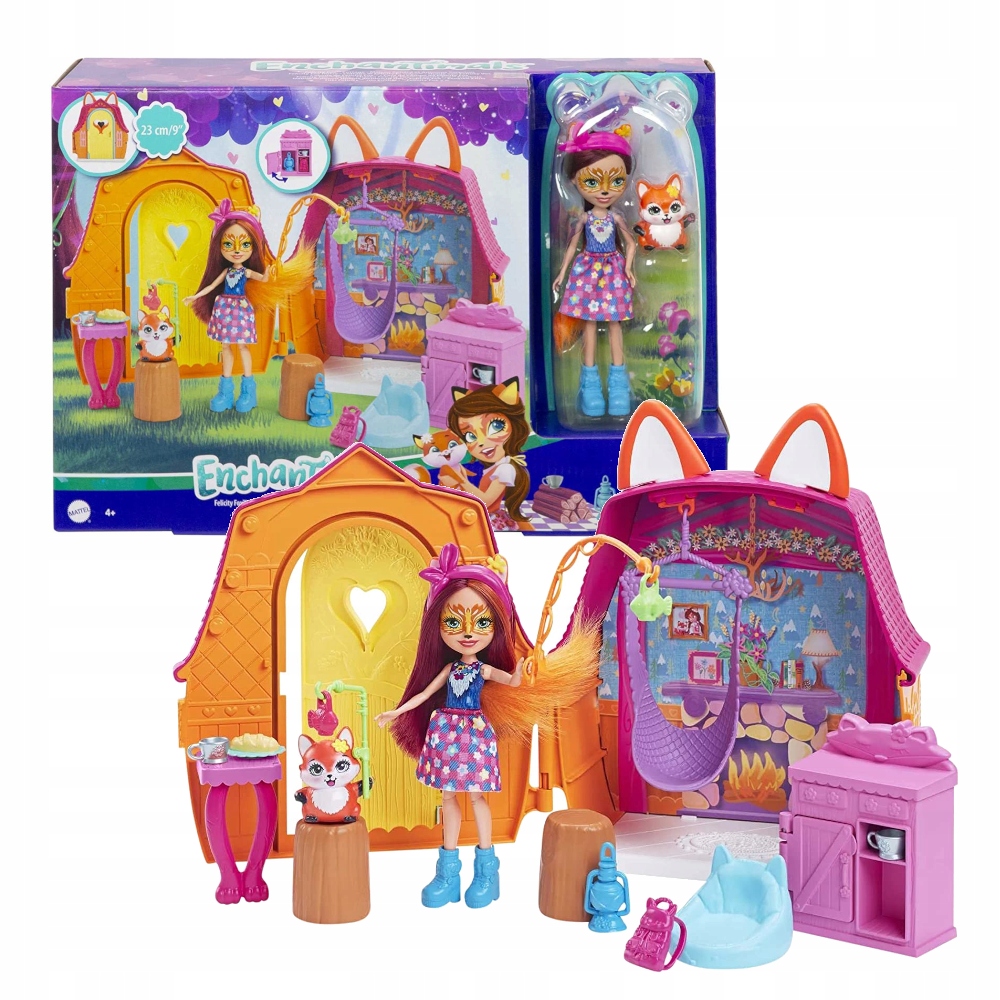 ENCHANTIMALS CHATKA DOM LIS FELICITY LALKA HCF75 12653738023 - Allegro.pl
