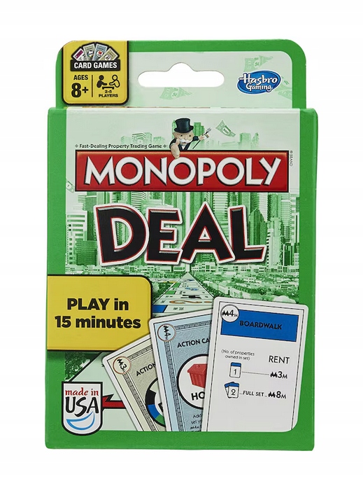 Karty Monopoly Deal Karetní hra HASBRO Anglické vydání za 436.00CZK ...