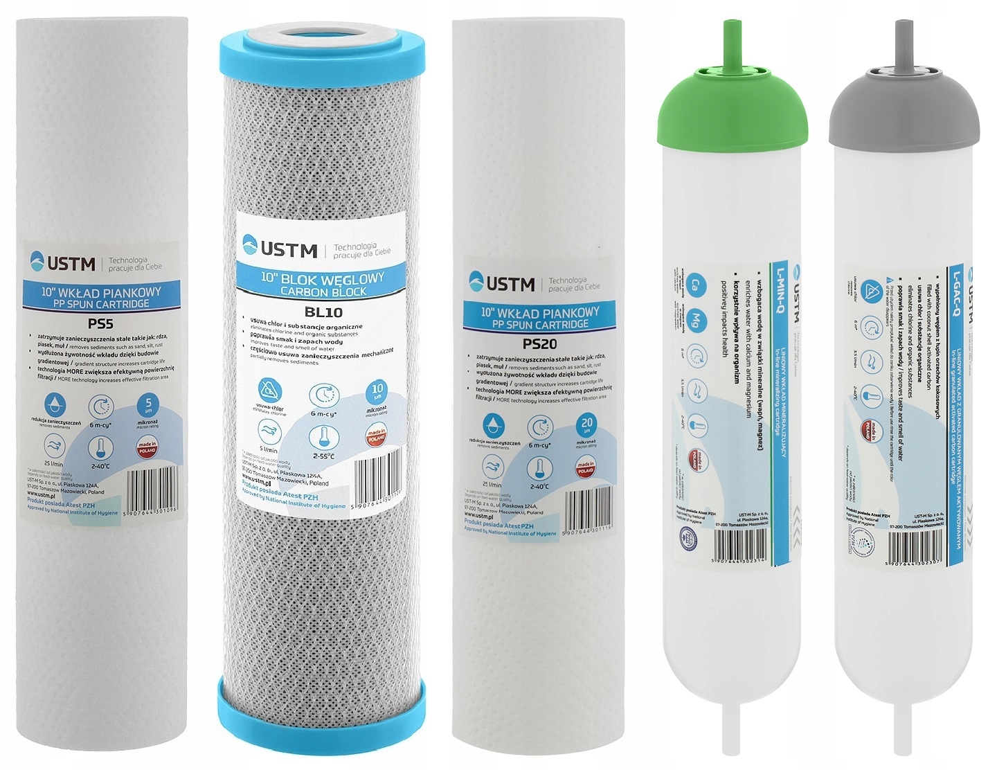 Wkład filtrujący UST-M BL10 5 szt. - Sklep, Opinie, Cena w Allegro