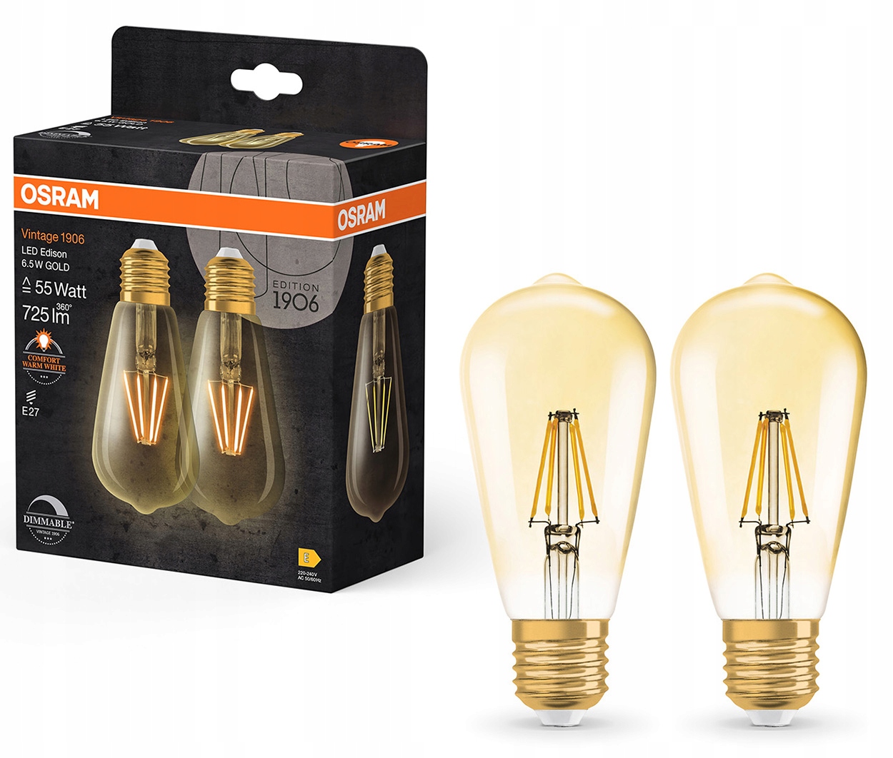 Żarówka Vintage LED DIM 6.5W/2400K E27 OSRAM - porównaj ceny - Allegro.pl