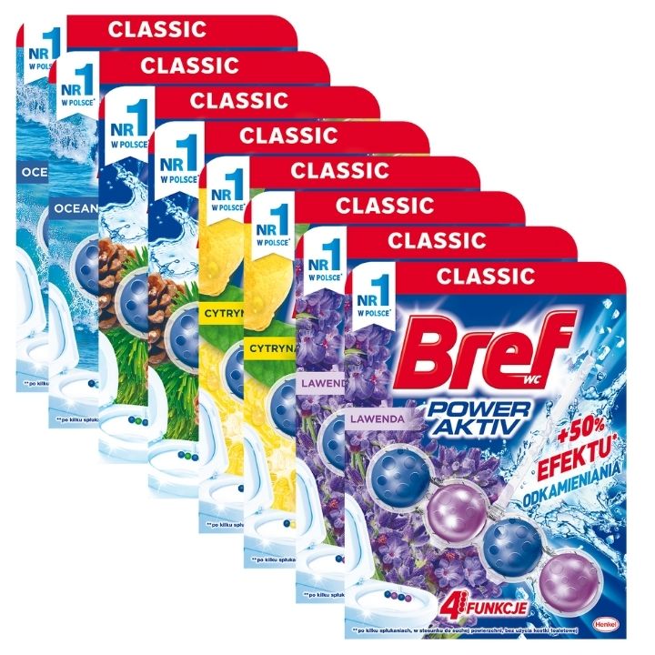 Bref Power Activ WC kostka 50g x8 za 320.00CZK - Allegro