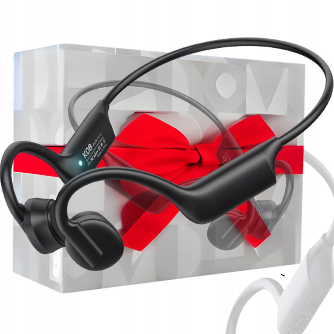 BEZDRÁTOVÁ BLUETOOTH SLUCHÁTKA S OTEVŘENÝM UCHEM K08 SPORTOVNÍ ČERNÁ, (6916586245374) • Ceny ...