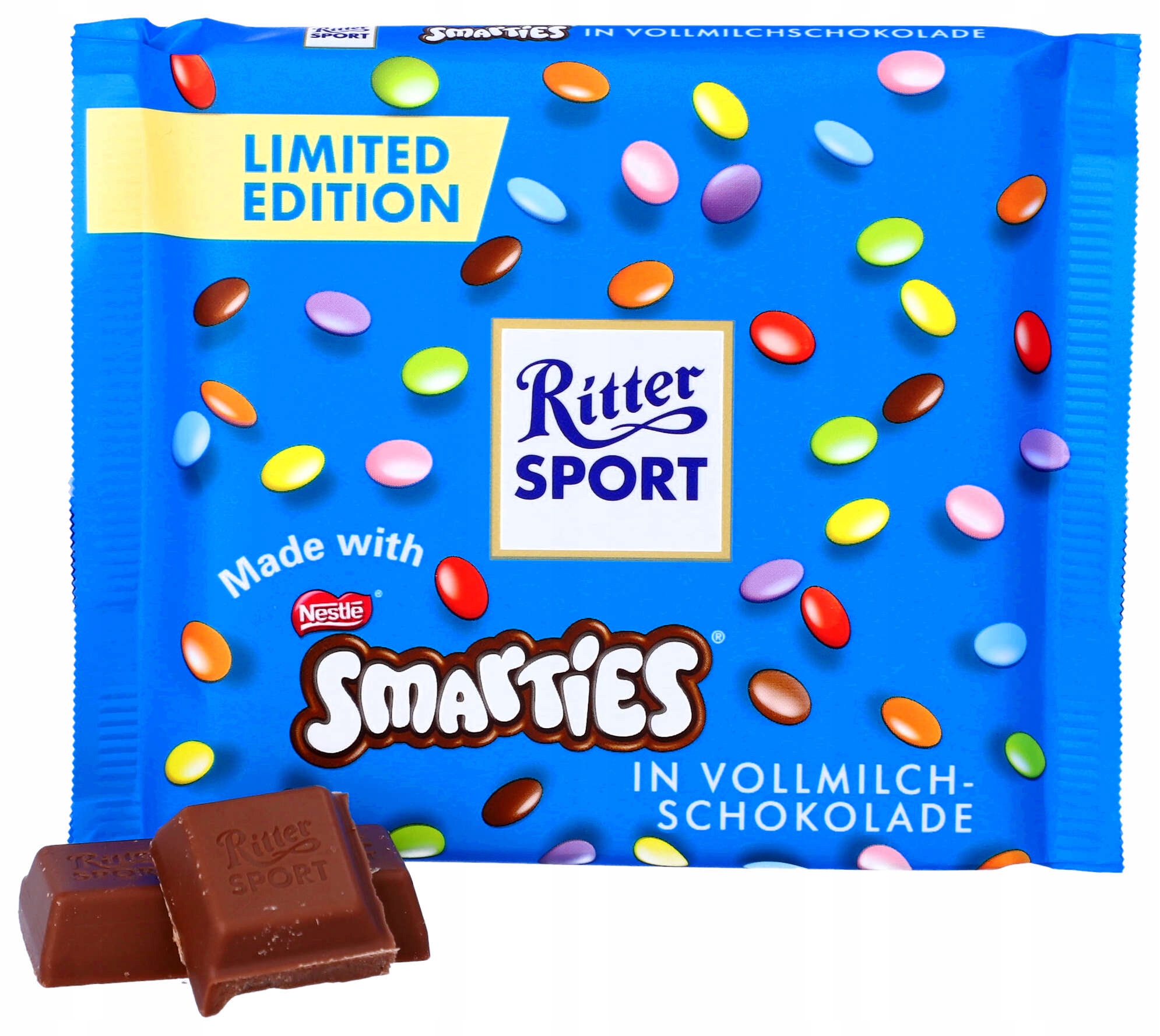 Czekolada mleczna Ritter SPORT Smarties Limitowana (4000417620613 ...