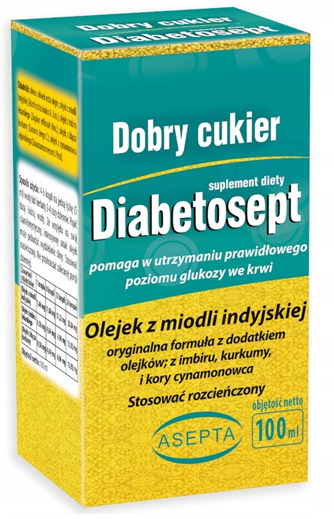 Suplement diety Asepta Diabetosept krople 100 ml (5904734577188) • Cena ...