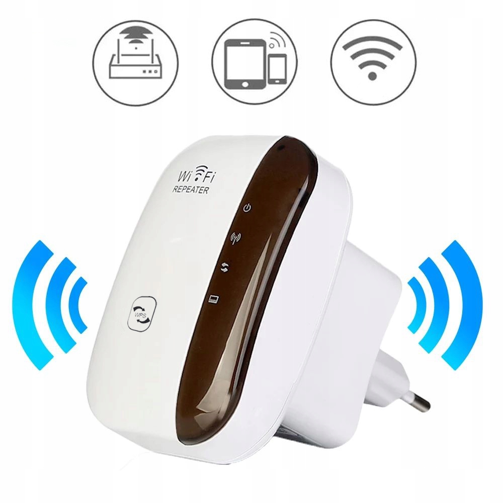 Wzmacniacz sygnału Wi-Fi Lewer NAJMOCNIEJSZY PRO 300Mbps WPS 2.4GHz ...