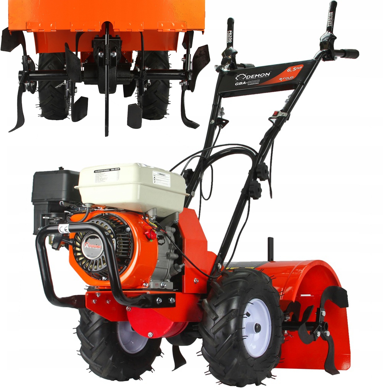 GLEBOGRYZARKA z napędem spalinowa 50cm DEMON 9KM NAPĘD KULTYWATOR DZIK (5901969108286) • Cena ...