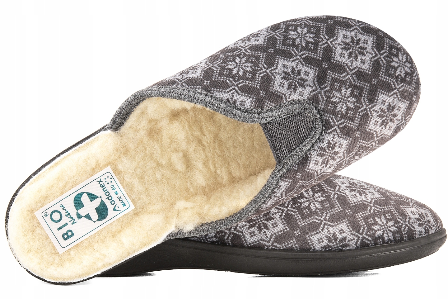 ADANEX 28236 DOMÁCÍ DÁMSKÉ PANTOFLE PAPCIE S BIO PU VLNOU šedé za 344 ...