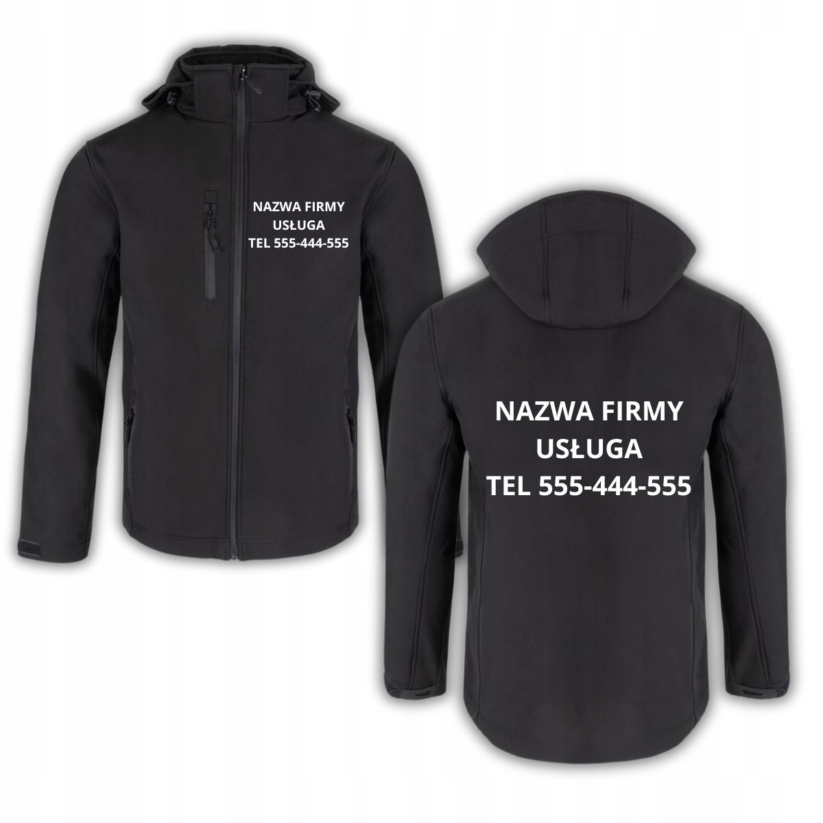 Kurtka softshell z kapturem premium z Twoim haftem logo L • Cena ...