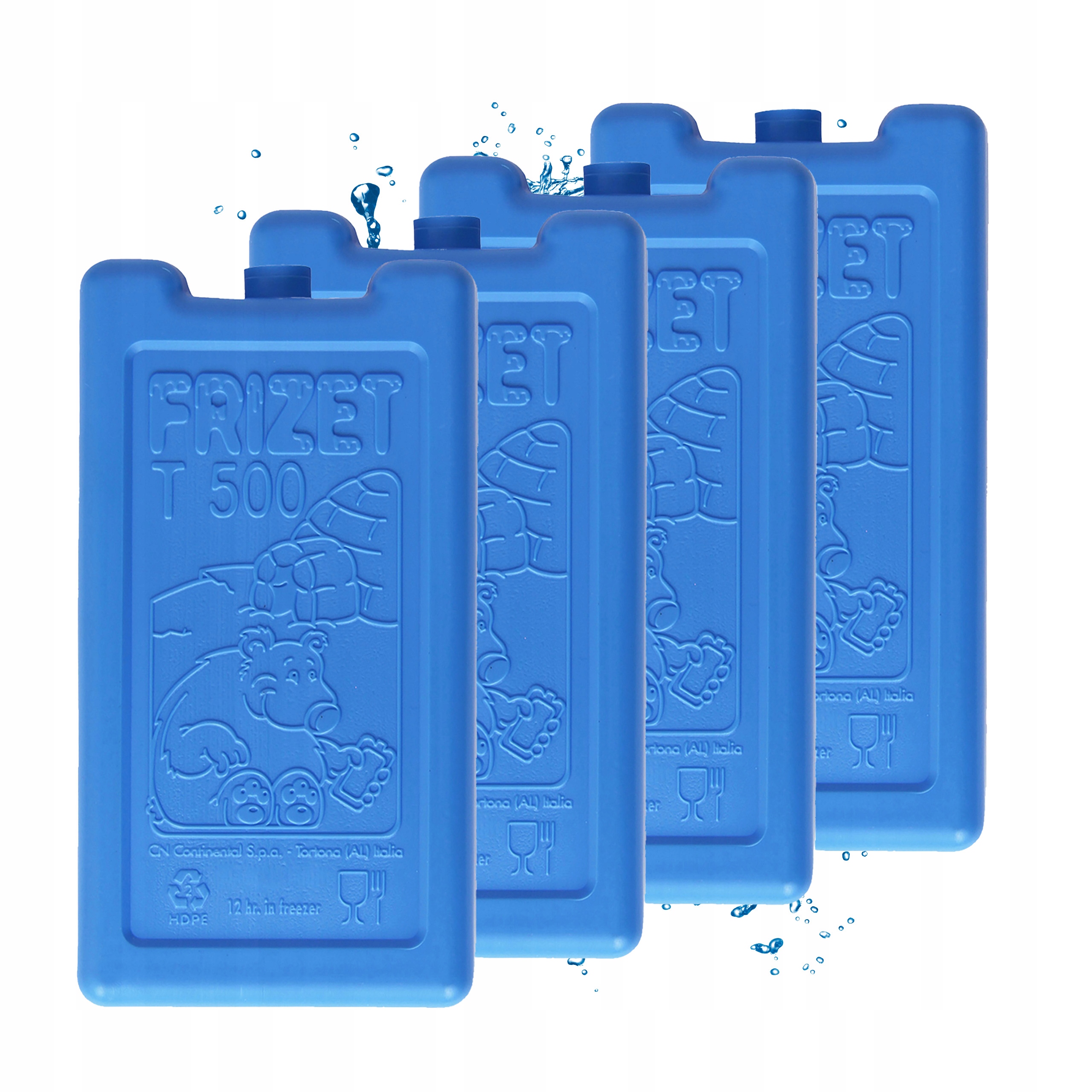 Wkłady mrożące do lodówki turystycznej Frizet 500 ml 4 sztuki ...