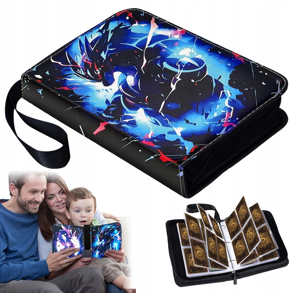 ALBUM NA KARTY POKEMON DUŻY SEGREGATOR NA 400 KART PIKACHU SUWAK KLASER ...