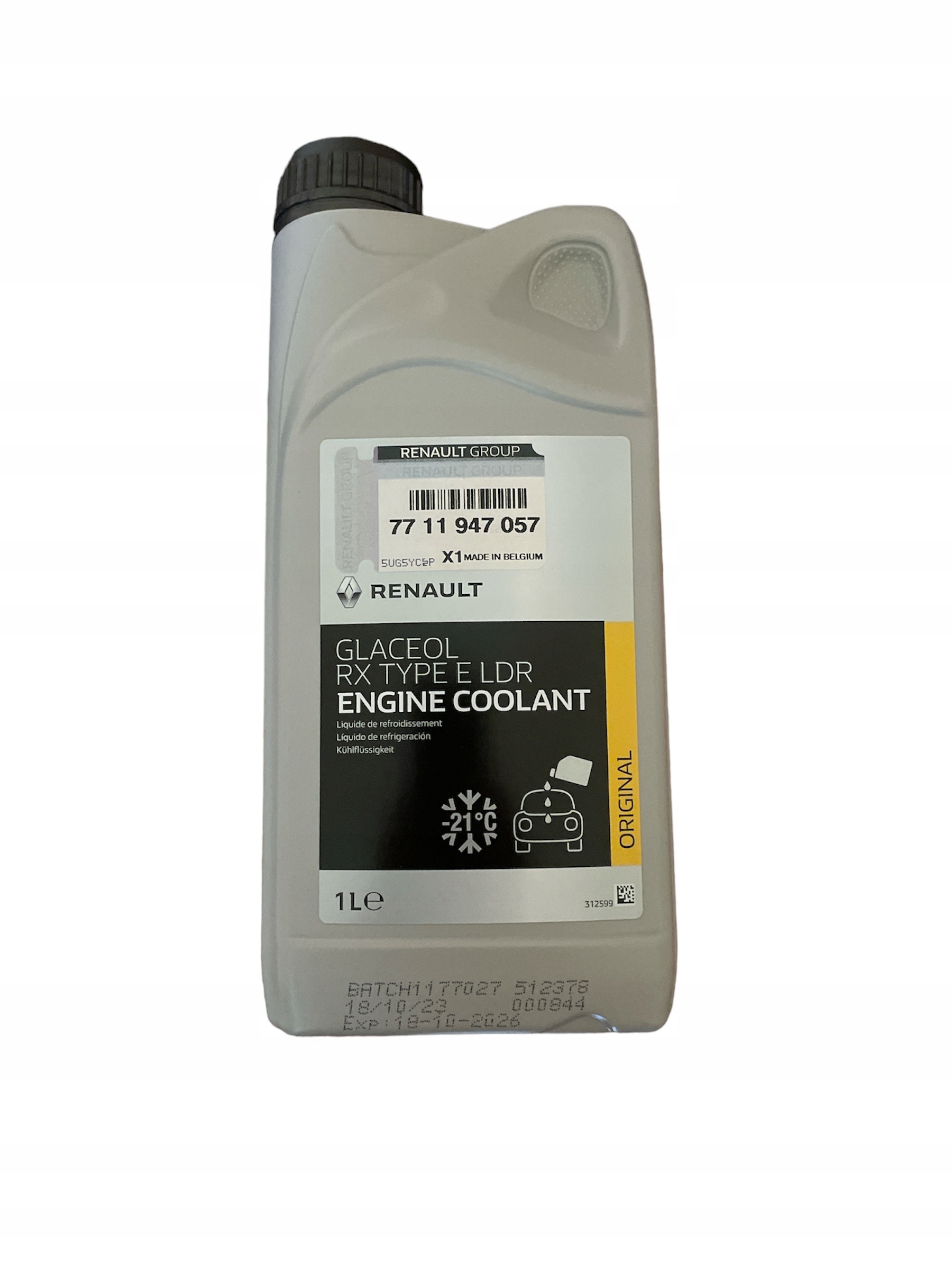 ORYGINALNY PŁYN CHŁODNICZY RENAULT DACIA GLACEOL RX 1L TYPE D ...