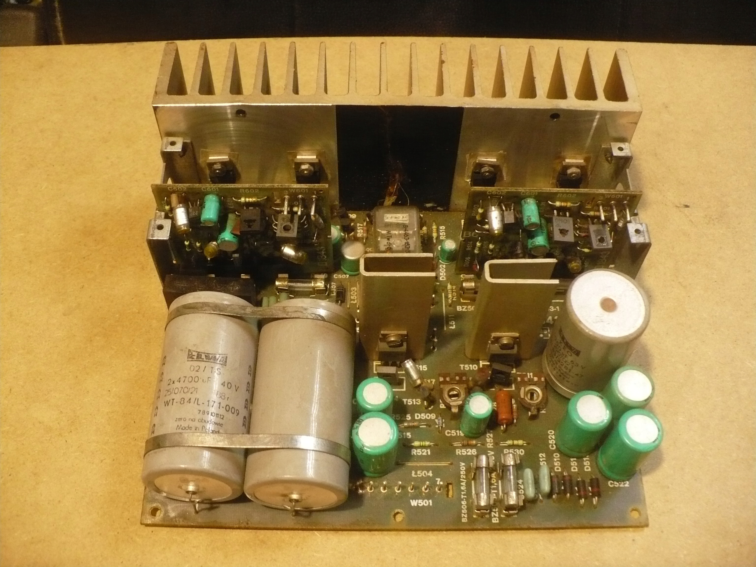 AMPLITUNER UNITRA RADMOR 5412 - KOMPLETNY BLOK WZMACNIACZA M.CZ ...