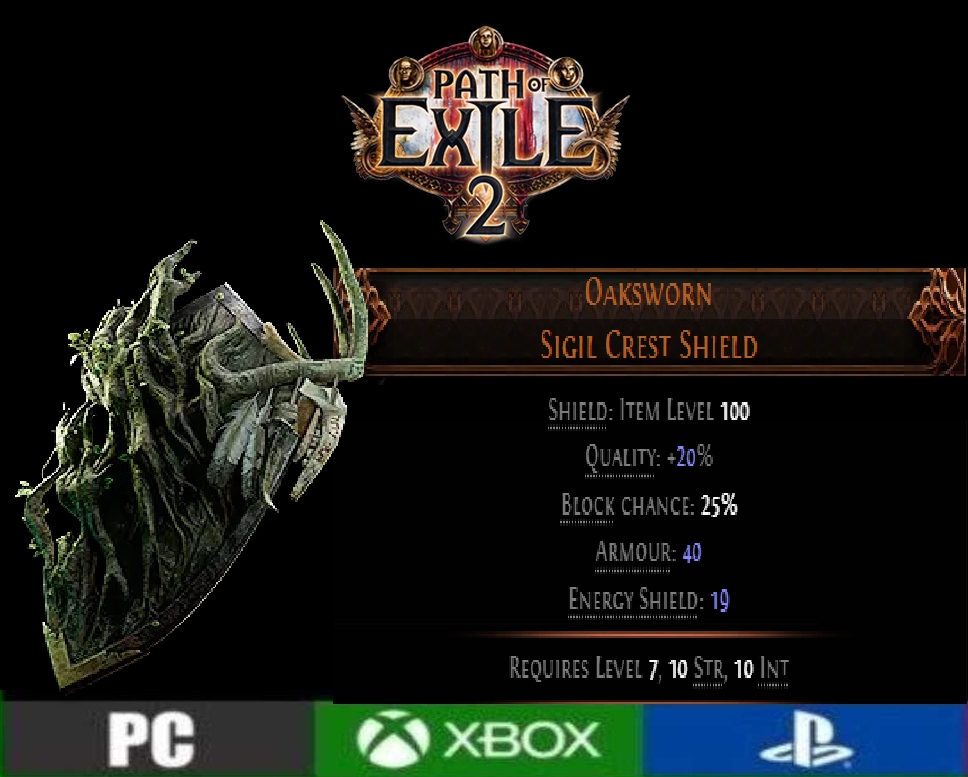 Path of Exile 2 Oaksworn Sigil Crest Shield PC/PS5/XBOX (STANDARD) - Stan: 29.99PLN - Sklepy ...