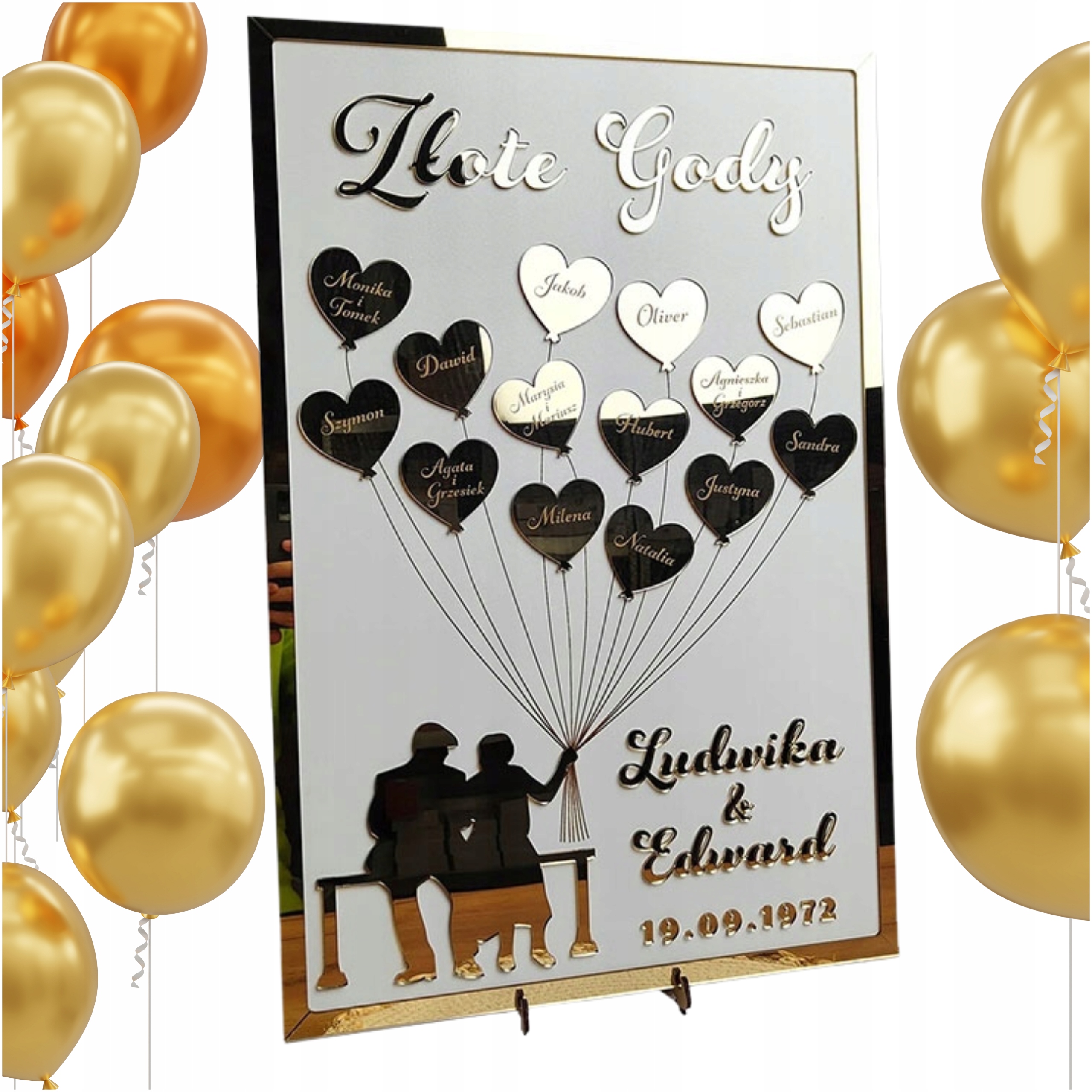 Złote gody prezent na 50 rocznicę ślubu • Cena, Opinie - Allegro