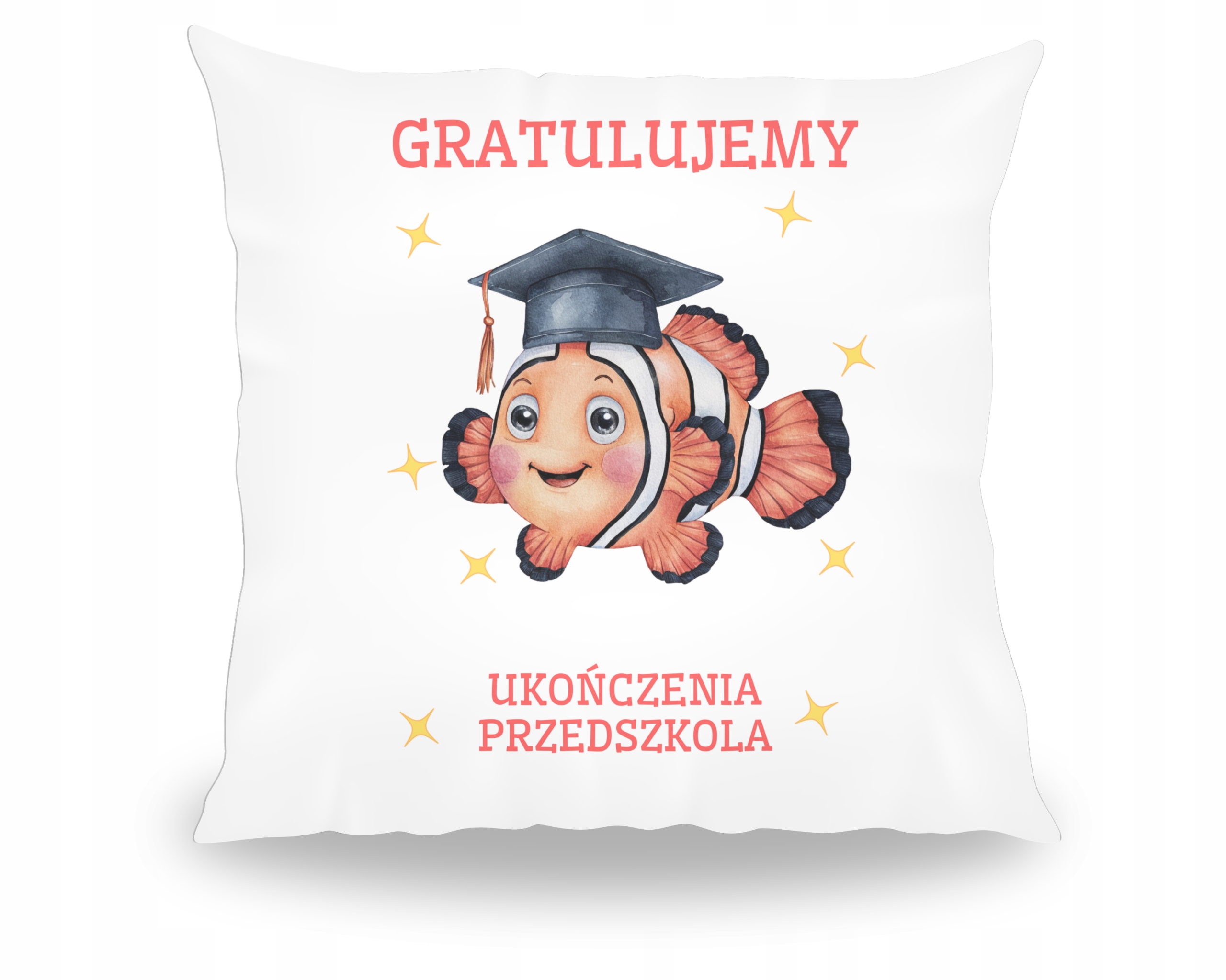 Poduszka przedszkolaka ZAKOŃCZENIE ROKU prezent absolwent RYBKI NEMO ...