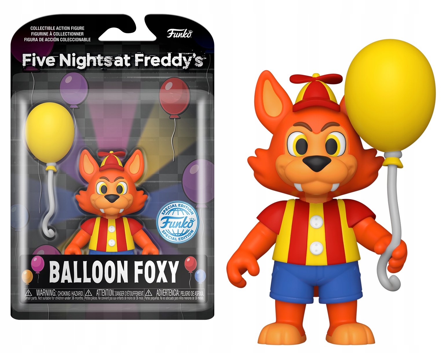 FNAF SECURITY BREACH Balloon Foxy Action Figure (0889698676199) • Cena ...