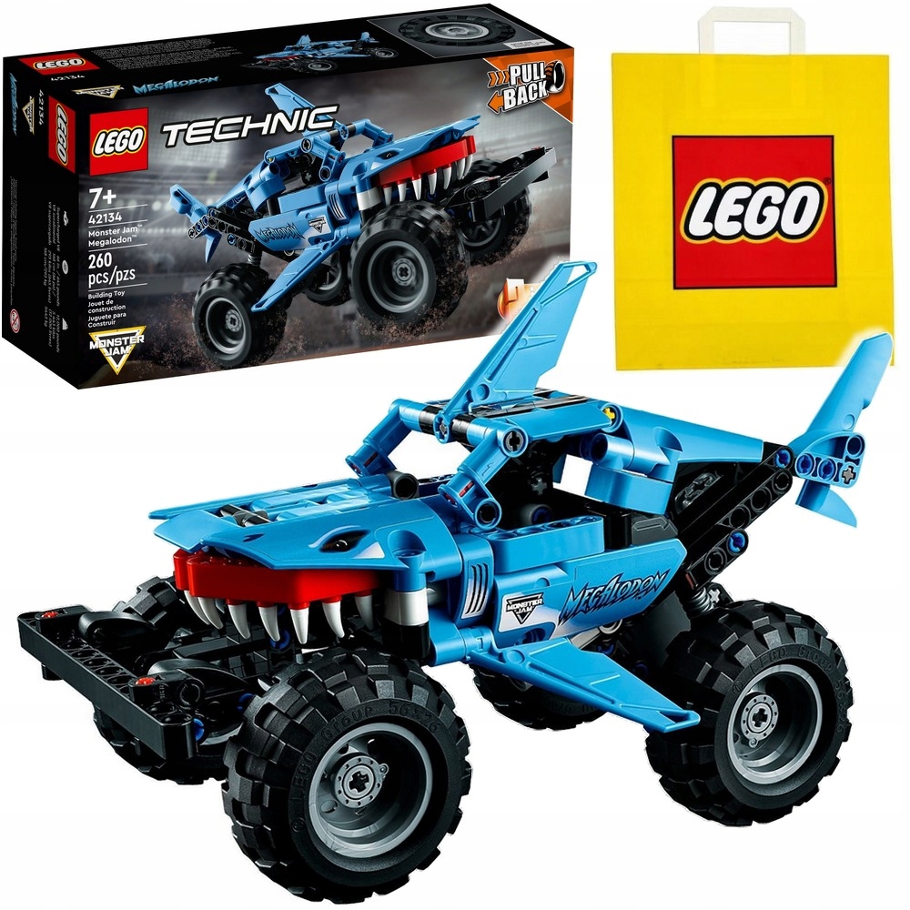 LEGO TECHNICS Monster Jam Megalodon 42134 REKIN 2w1 + TORBA 12339138398 ...